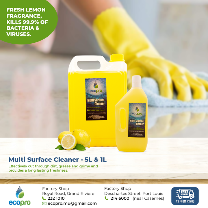 Ecopro Cleaning detergents Mauritius